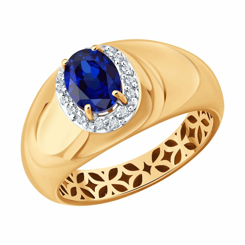 Кольцо, красное золото, 585 проба