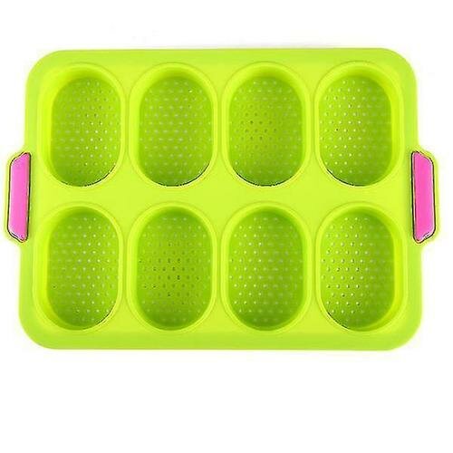 Печенье 8 отверстий несвязанный силиконовый хлеб гриль Diy мини кухня плесень овальный кондитерский инструмент французский хлеб