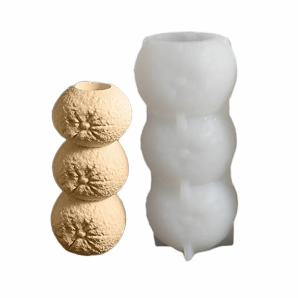 Свечник из воска "Набор апельсинов" - Модель 4