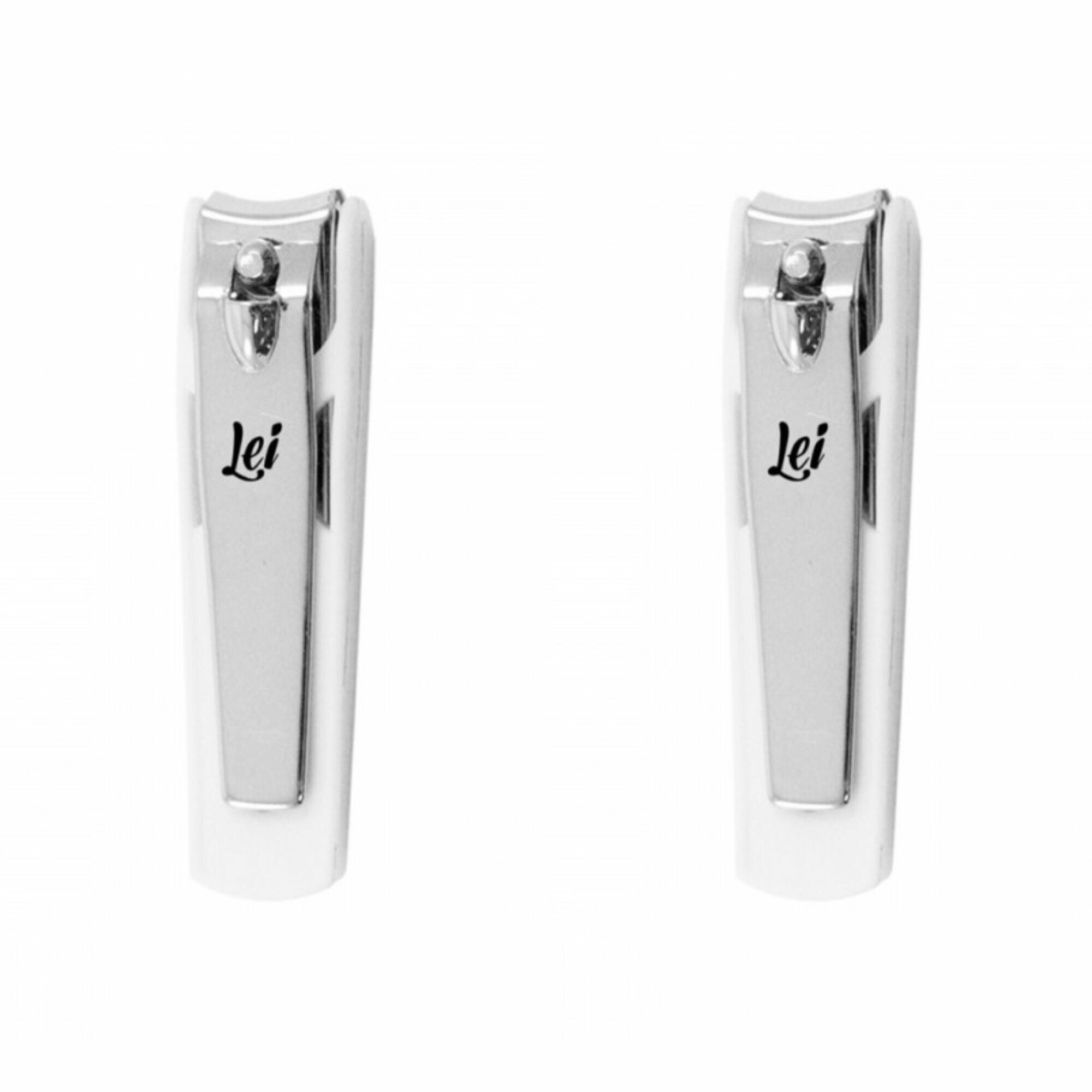 Клиппер Lei, серебро, средний, прямой, 2 шт