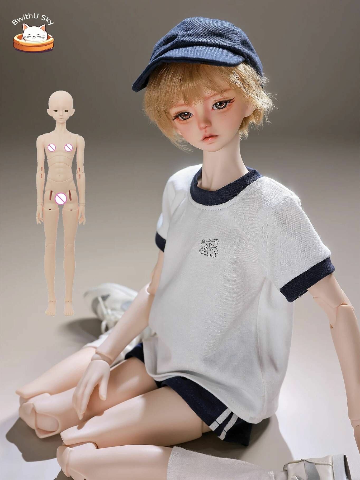 BwithUSky 1/4 Lorc обнаженная кукла с нормальной кожей, без макияжа, без аксессуаров