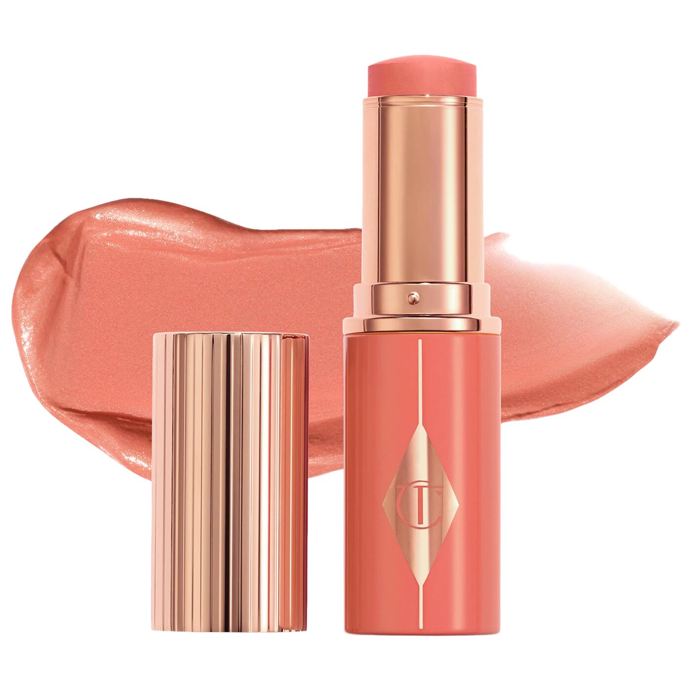 Кремовые румяна CHARLOTTE TILBURY Unreal Blush Healthy Glow Stick, оттенок Peachy Glow, оригинал