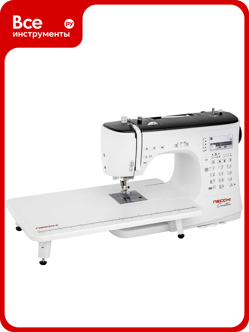 Швейная машина NECCHI NC-205D, для квилтеров дизайнеров, серый, регулируемый