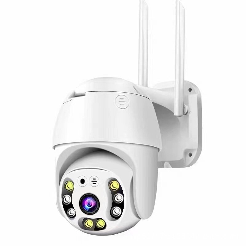 Беспроводная Камера Видеонаблюдения iP Wi-Fi для дома и дачи/ Уличная поворотная для квартиры, гаража, двора купольная с ночным видением инфракрасная наружная через телефон онлайн вай фай
