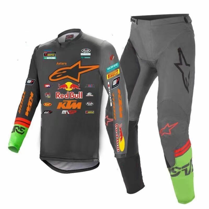 Новый 2023 Alpinesta Red Bu эндуро комплект снаряжения для мотокросса mx трикотажные штаны мотоциклетная одежда mtb carracing костюм Off Road