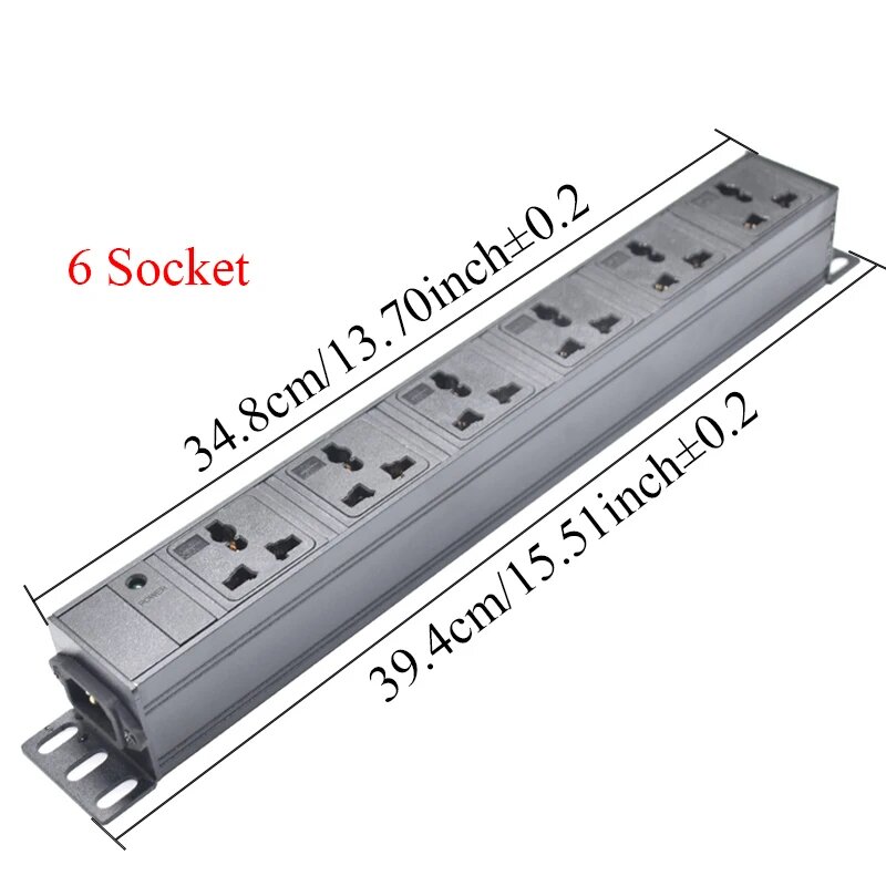 PDU удлинитель 2/3/4/5/6/7/8 розеток