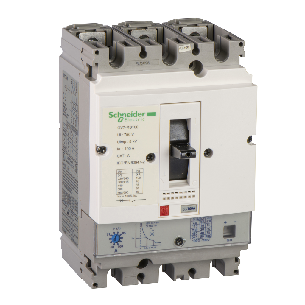 Автоматический выключатель Schneider Electric GV7RE80 48–80 А 750 В