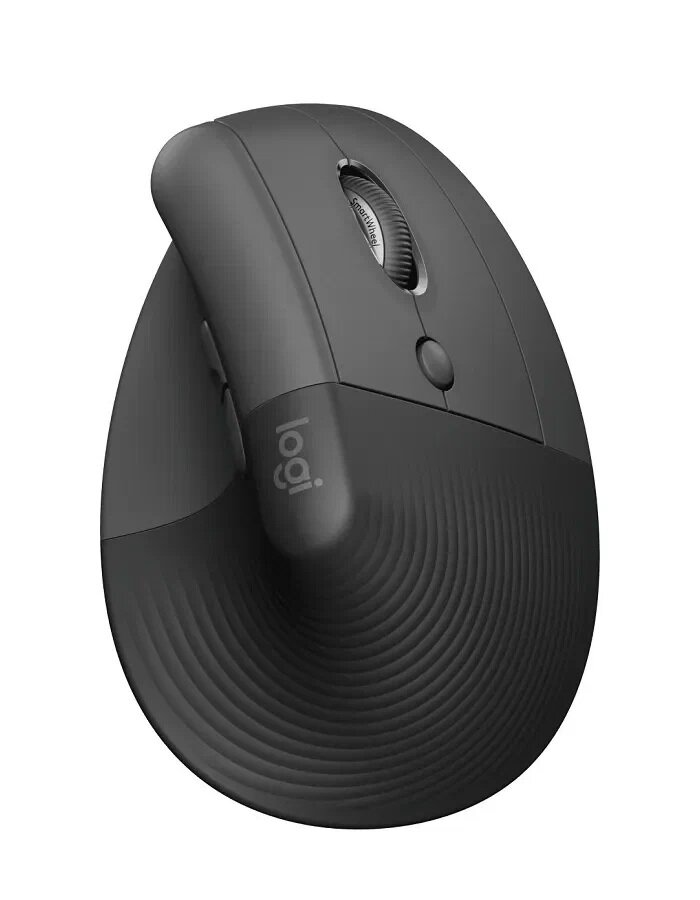 Компьютерная мышь Logitech Lift, 6 клавиш, беспроводная, серая