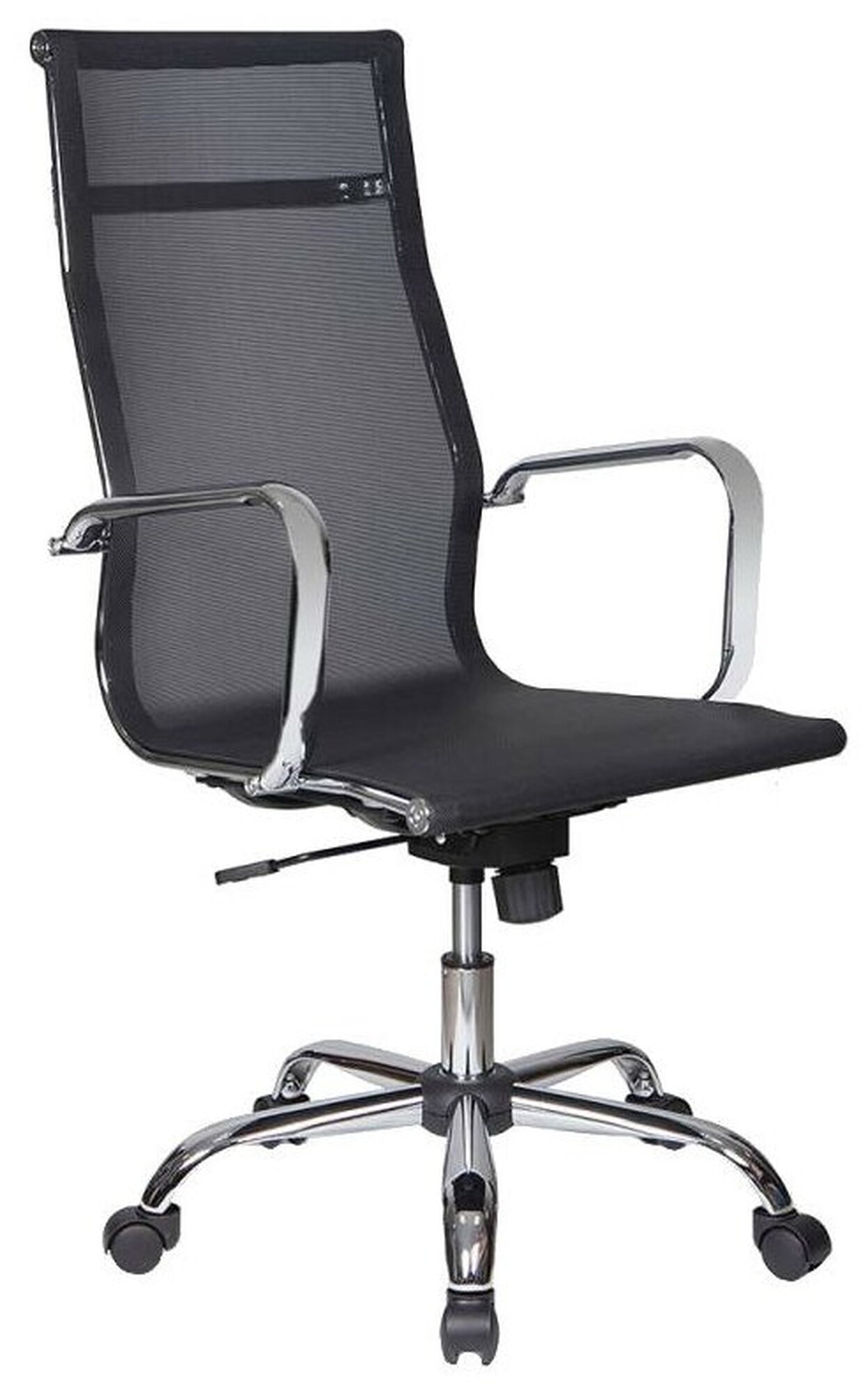 Кресло руководителя Бюрократ CH-993/M01 черный M01 сетка крестовина хром