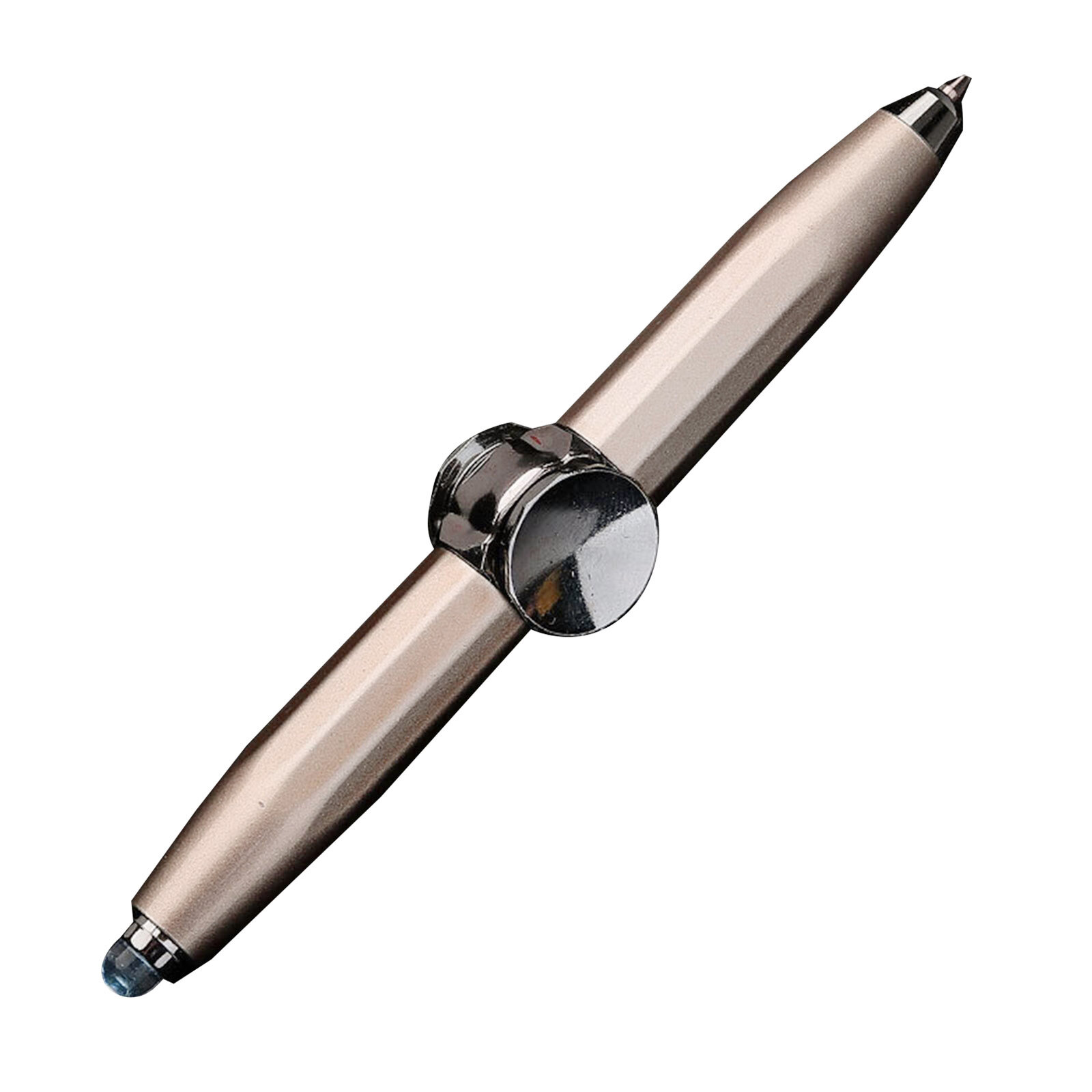 Цветная вращающаяся металлическая ручка-спиннер с LED подсветкой