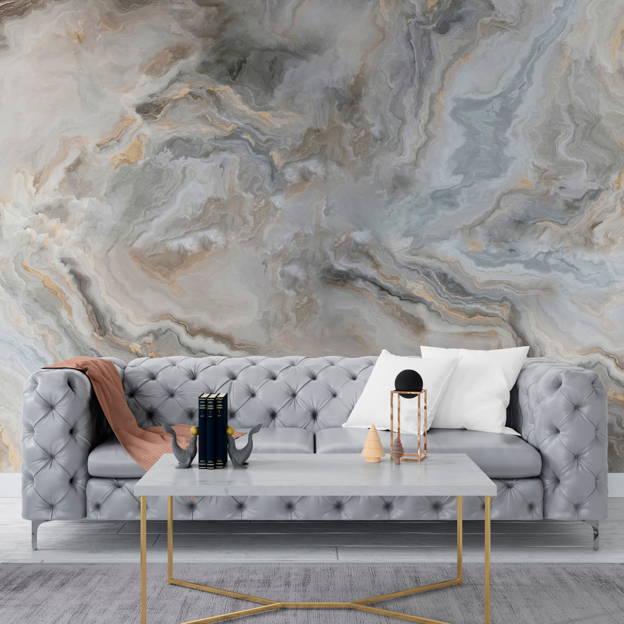 Гибкий мрамор "Диаманд" полотно №5; 1420х2850; 4,047 кв. м.