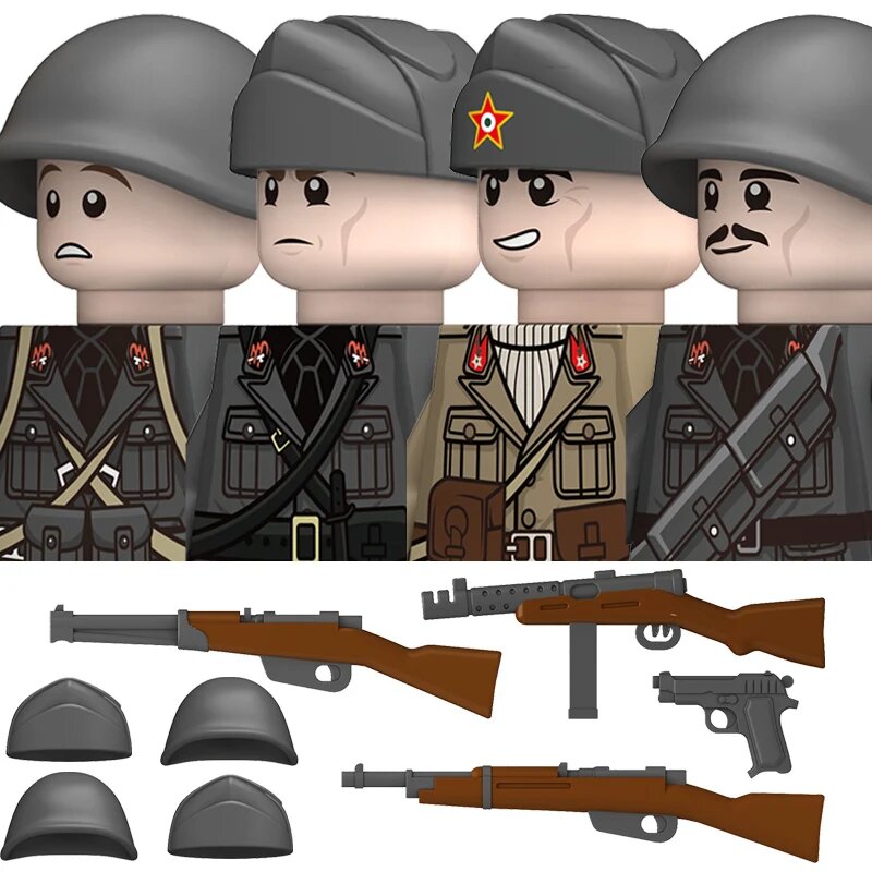 Блочные конструкторы Brangdy WW2 солдаты