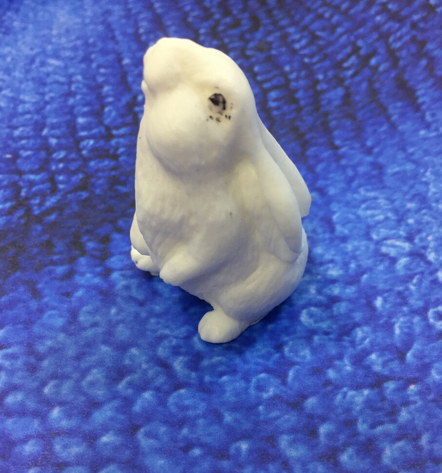 Зайка, cиликоновая форма для мыла, гипса, свечей 3D