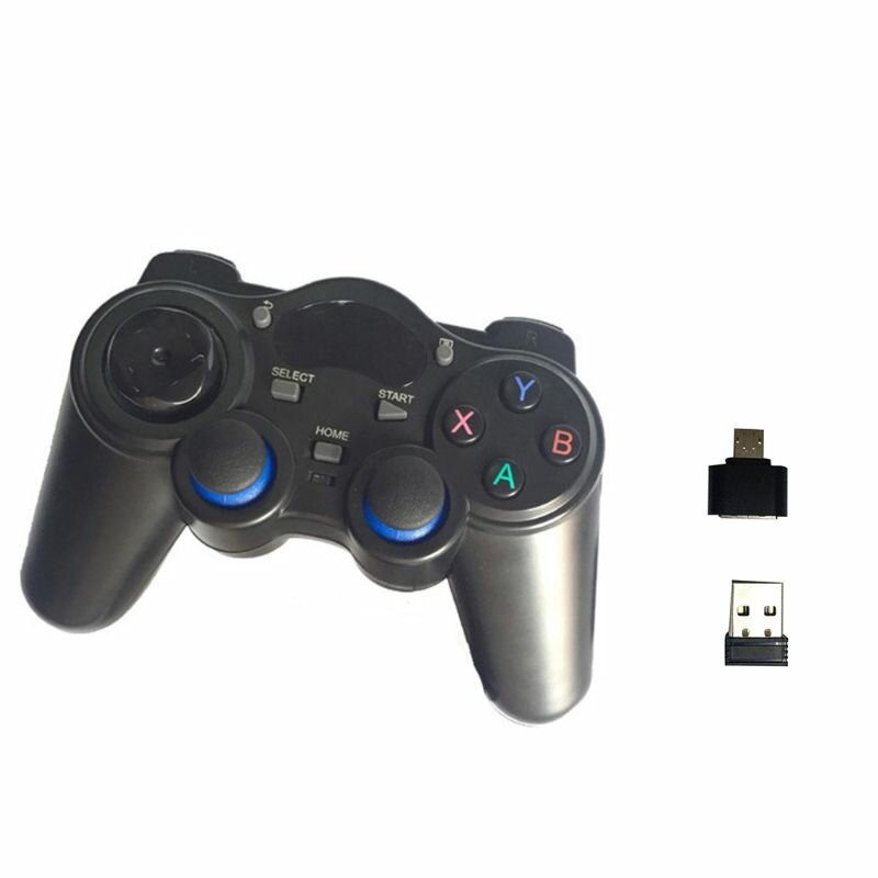 Беспроводной Игровой Контроллер 2.4G Gamepad для Телефона /Smart TV/ПК/ Ноутбука/Компьютера /Телеприставки с Мобильным OTG Конвертером