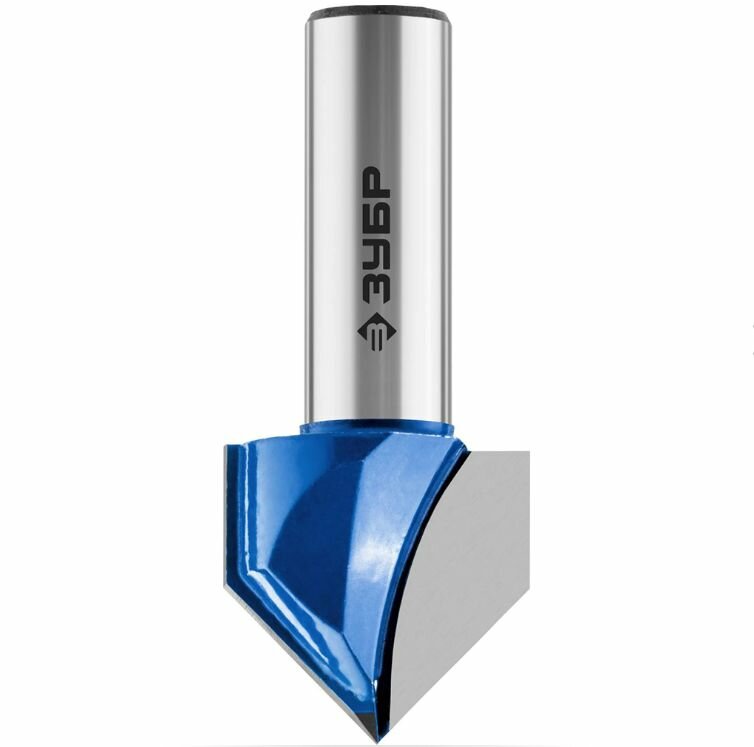 Фреза пазовая галтельная V-образная ЗУБР 25,4x25 мм угол 90