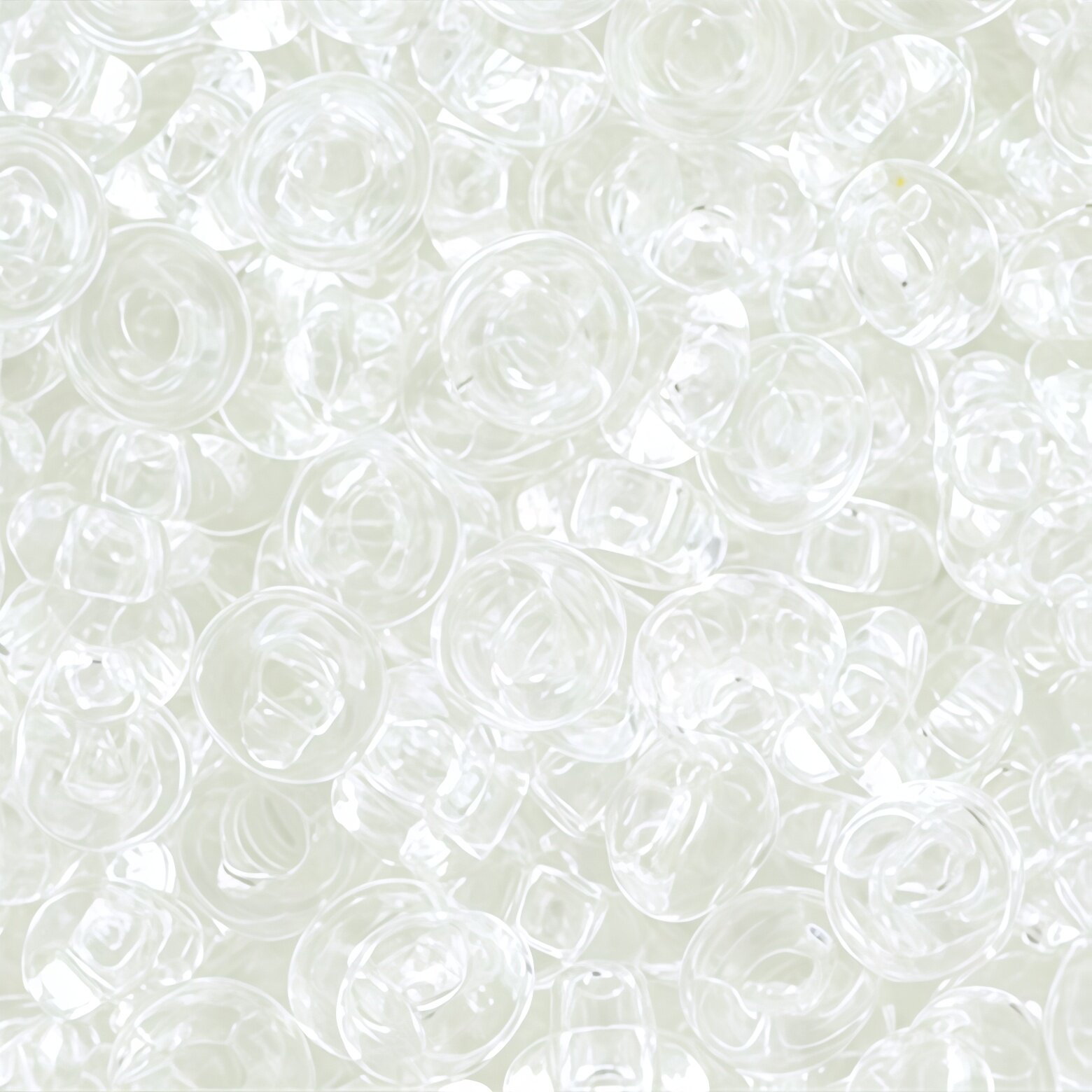 Бисер TOHO Demi Round, размер 8/0, цвет #1 (Прозрачный, хрусталь), 10 грамм