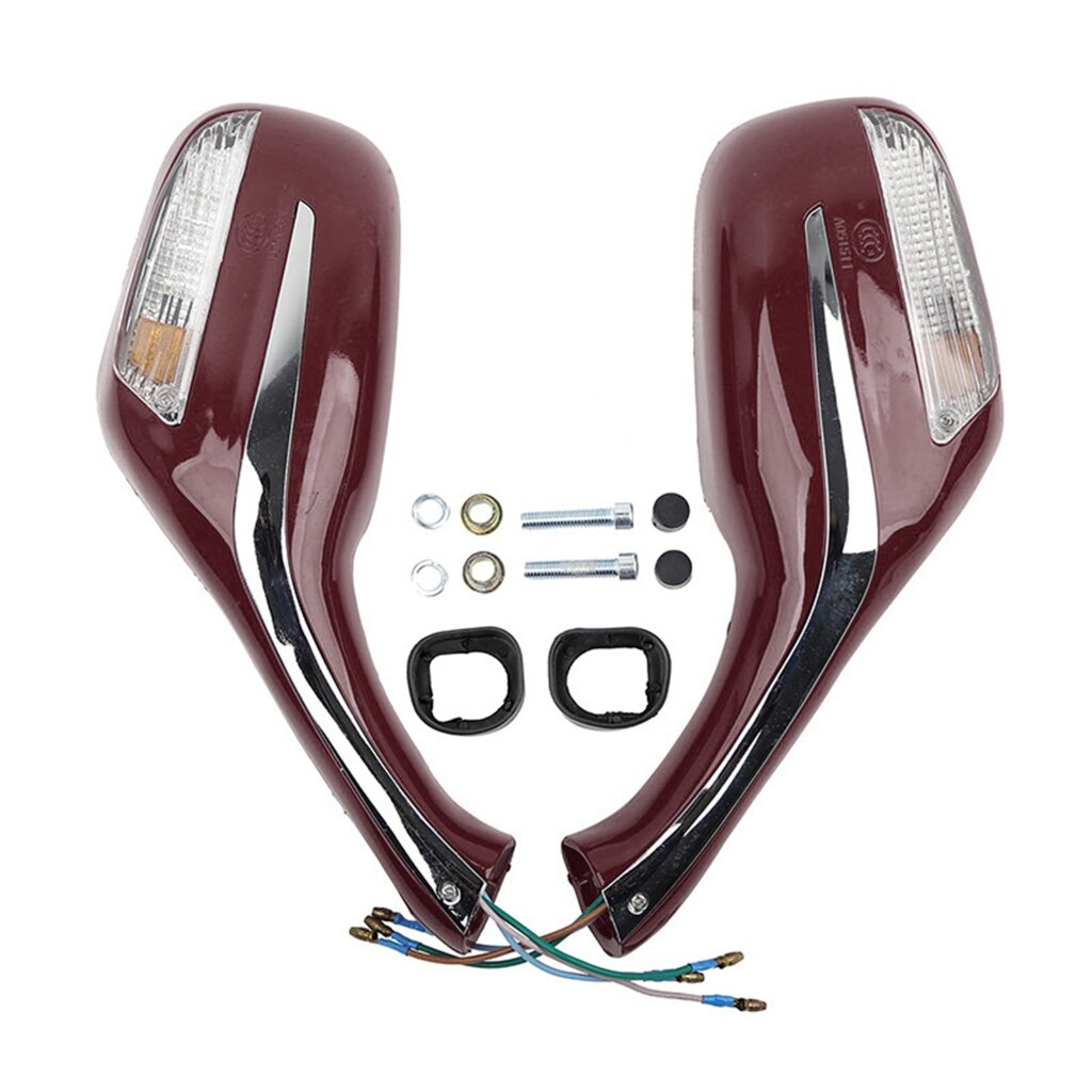 Мотоциклетные светодиодные передние поворотники заднего вида Боковые зеркала заднего вида Универсальные зеркала модификации мотоцикла