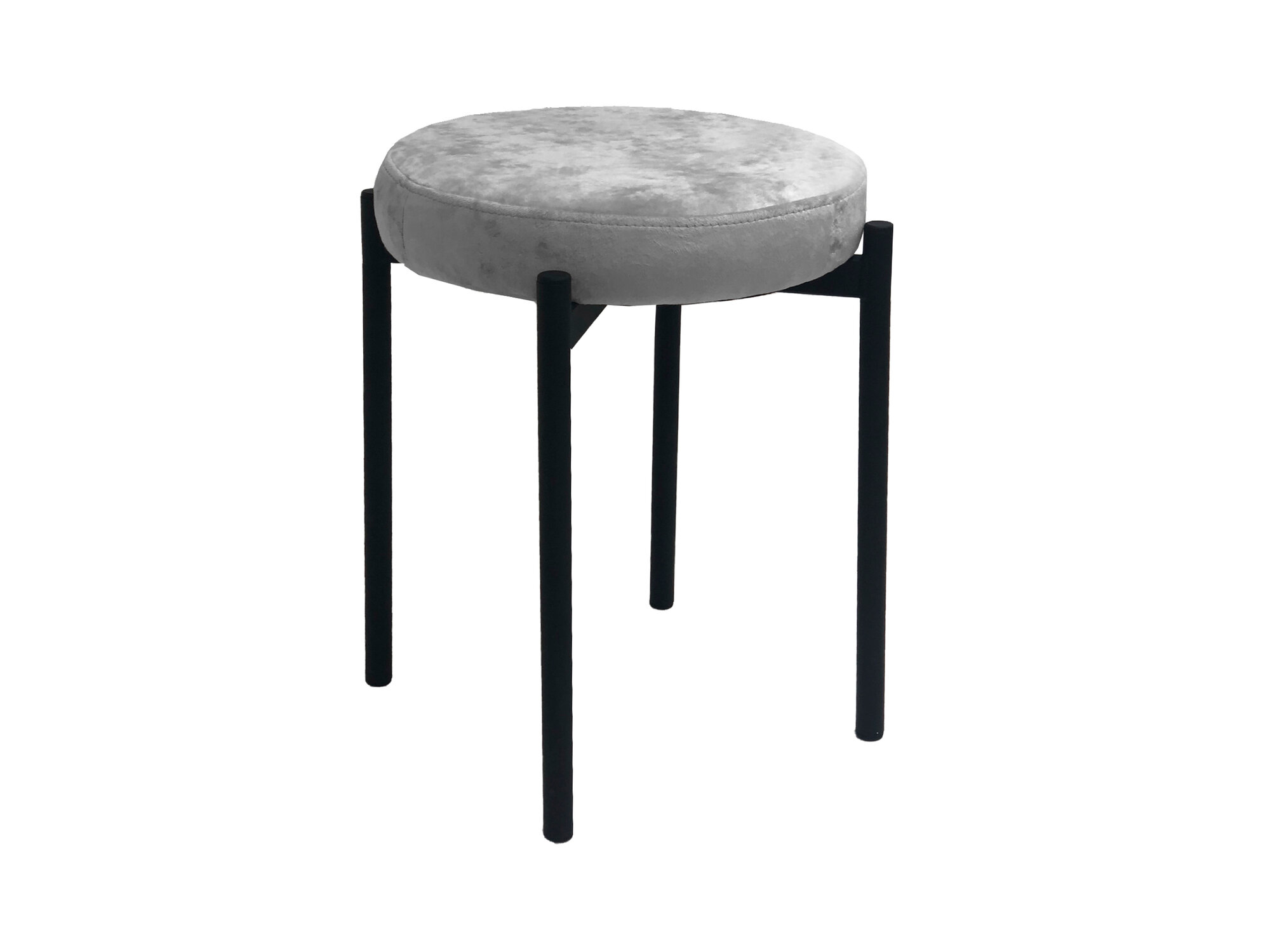 Табурет M DikLine, M13 светло-серый, ножки черные