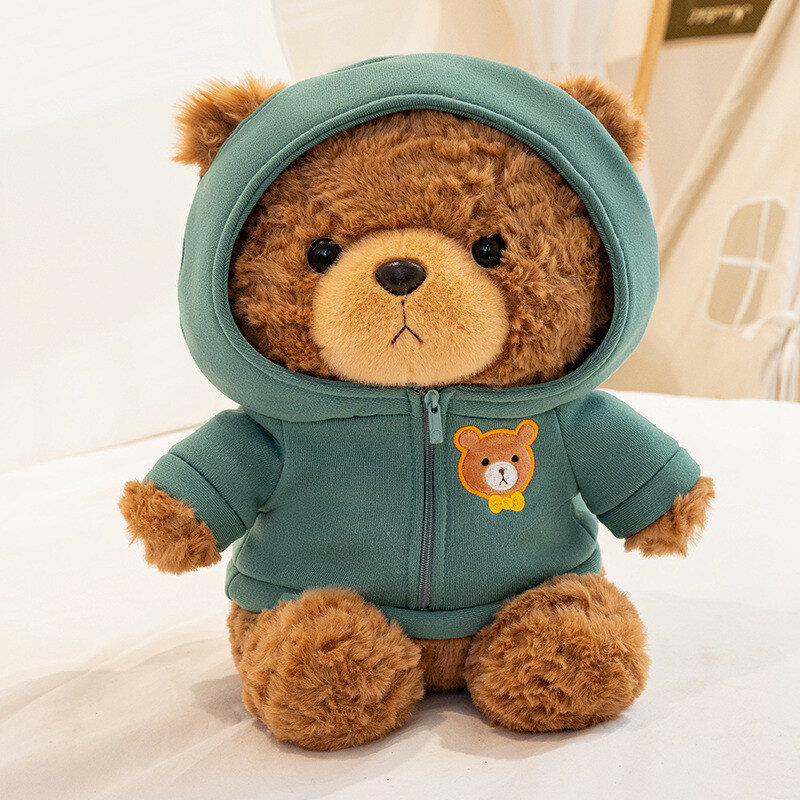 Мягкая плюшевая игрушка Teddy Bear с розовым флисом и наполнителем из ПП-вата — для детской комнаты, подарка и декорации