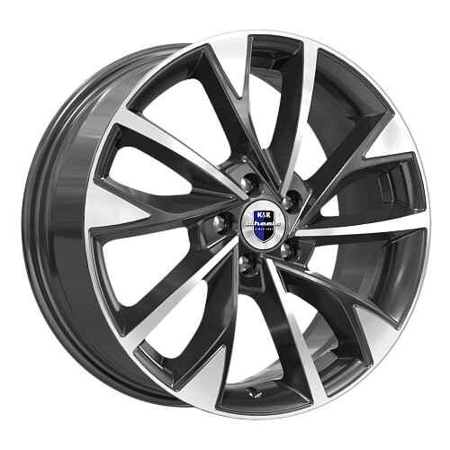 Колесный диск K&K Роквуд 7x17 5*110 ET48.5 DIA63.3 Алмаз черный
