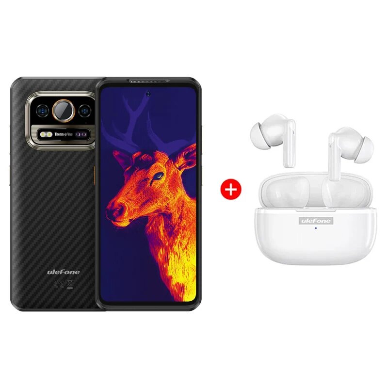 Ulefone Armor 25T NFC 8 ГБ 256 ГБ 6500 мАч 4G Thermal lmaging от FLIR Rugged 64MP ночного видения Android 14 глобальная версия 8GB, Gift1