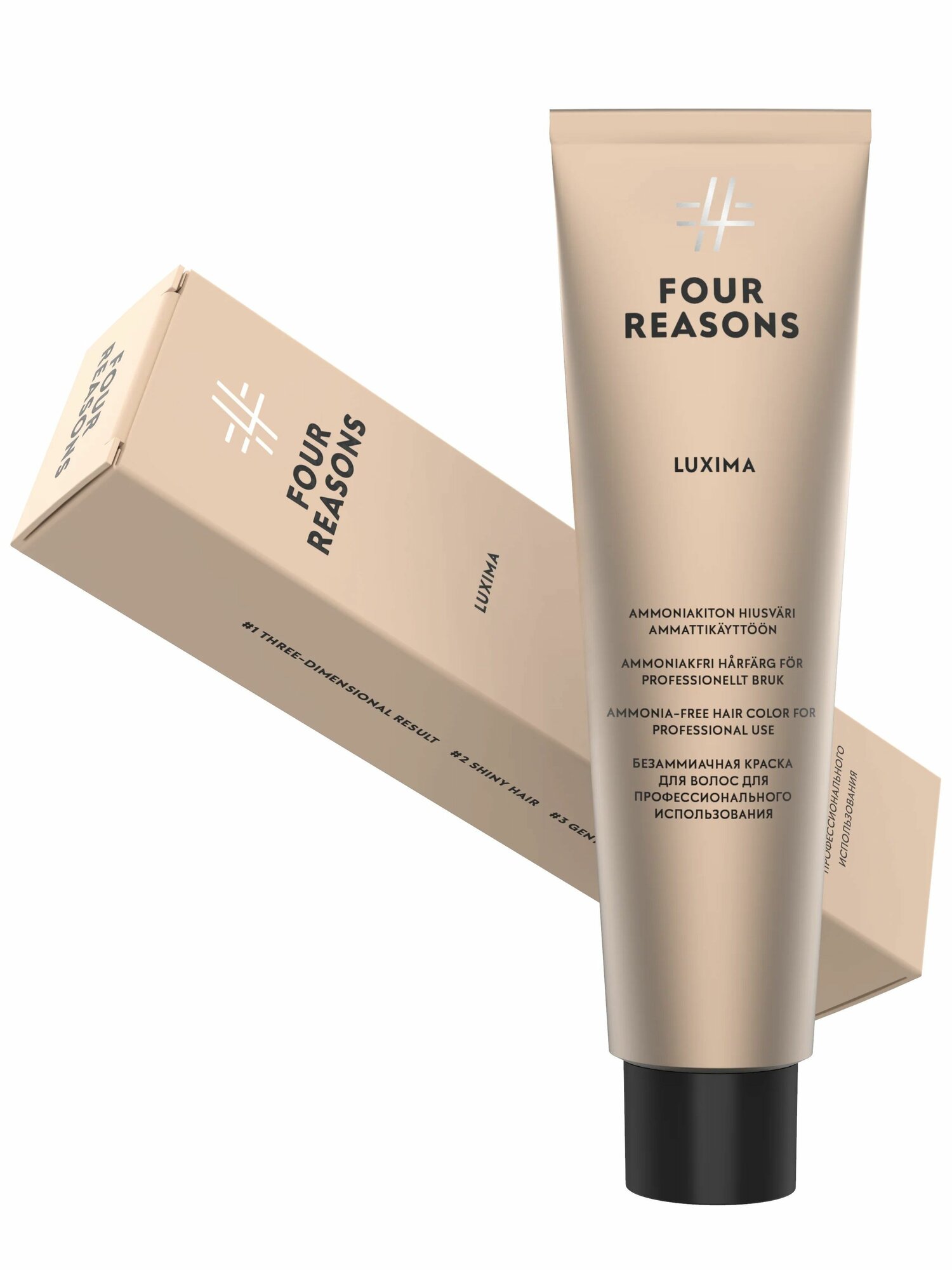 Безаммиачная краска для волос Four Reason Luxima Rose/Розовый 60 мл