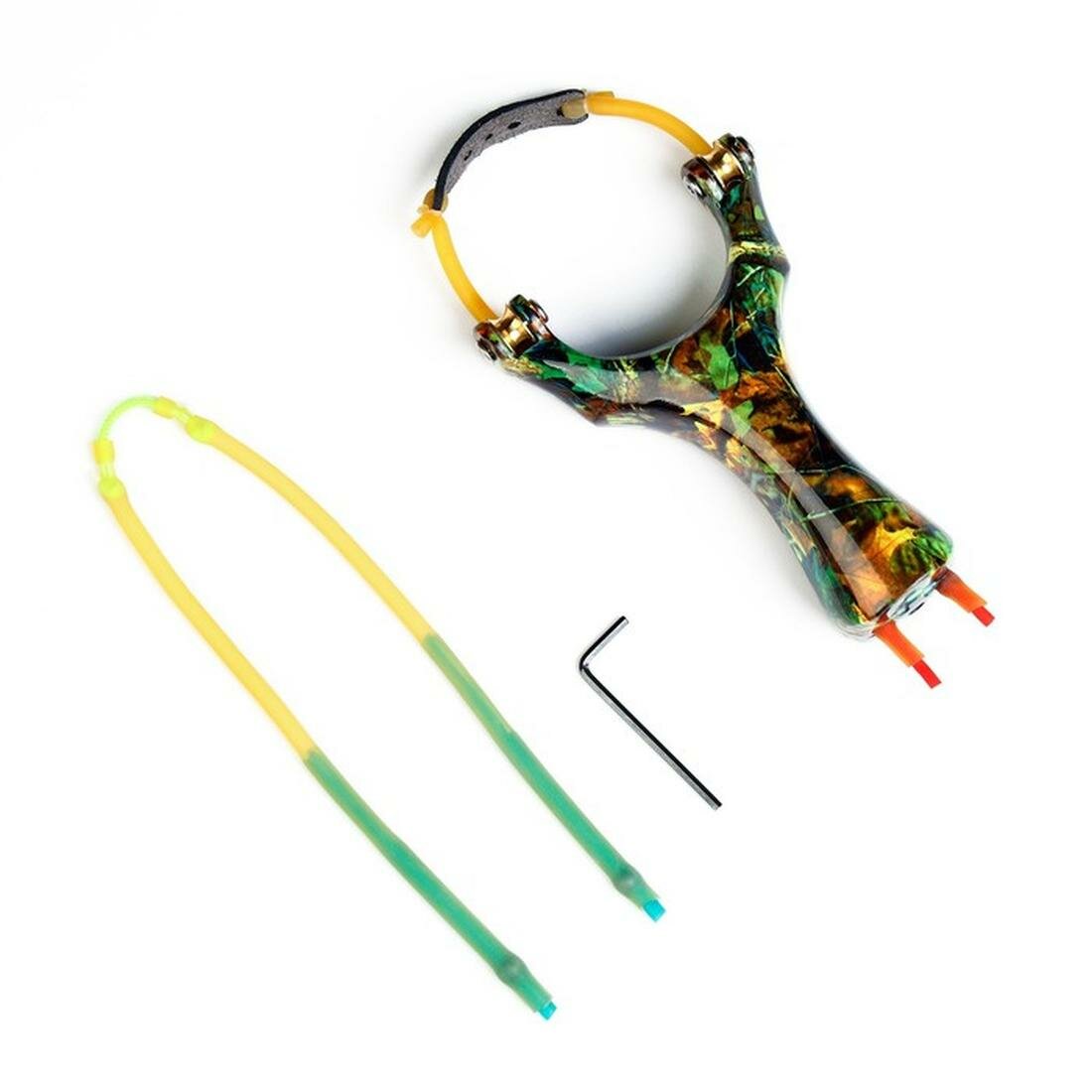 Рогатка спортивная «Камуфляж» со жгутом для стрельбы стрелами, металл, 13 см