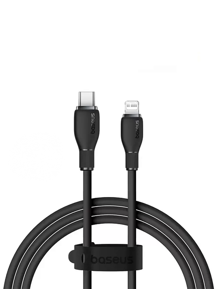 Baseus Кабель Baseus Pudding Series Fast Charging Type-C - Lightning 20W 2м P10355701111-01 черный
