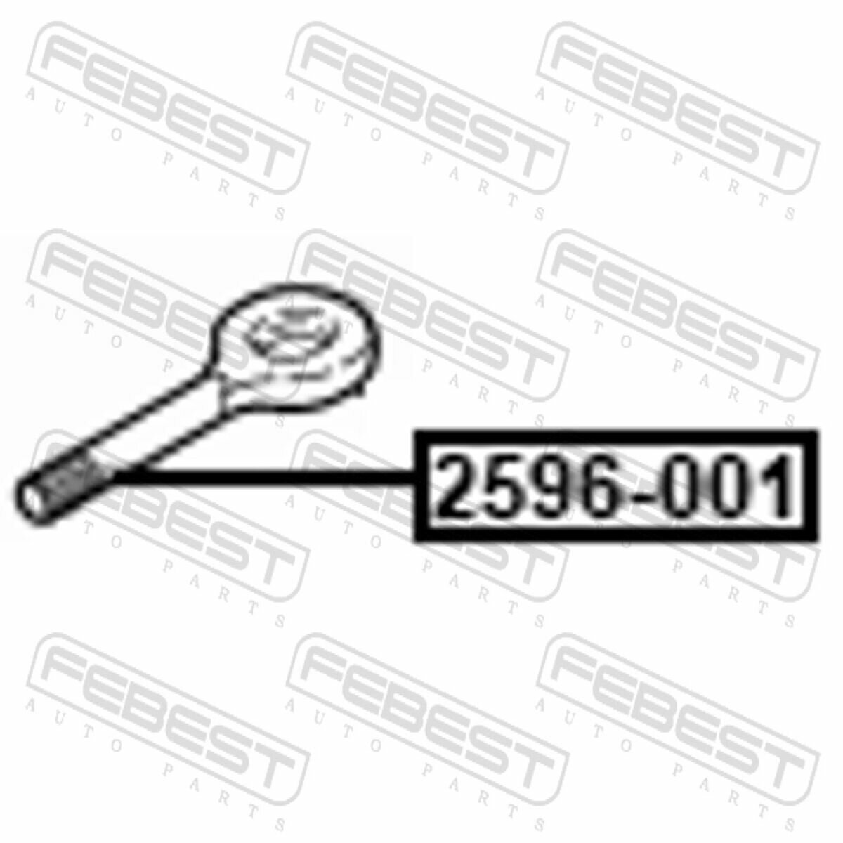 Крюк Буксирный(Febest 2596-001)