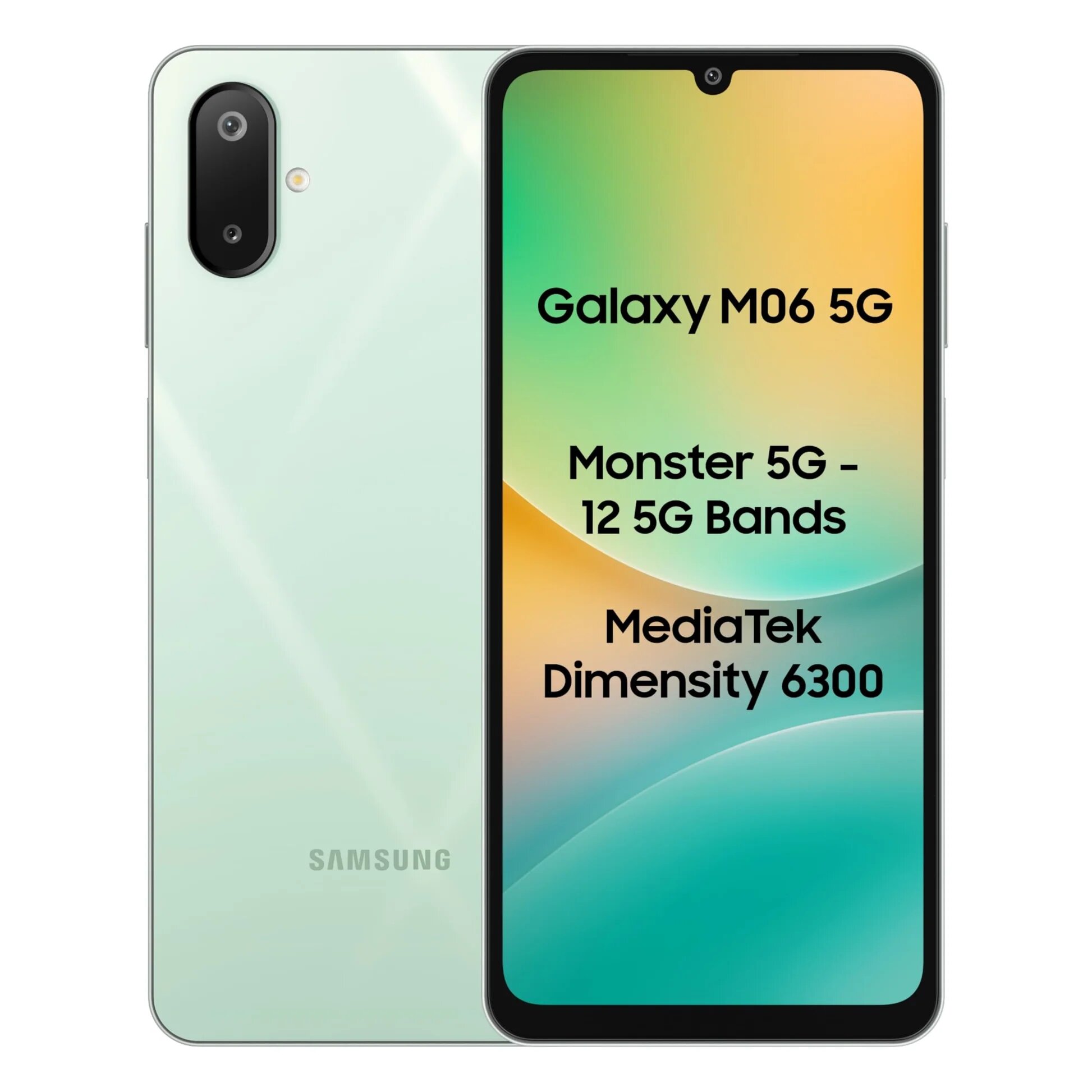 Смартфон Samsung Galaxy M06 5G 4/128 ГБ, фисташка, Sage Green