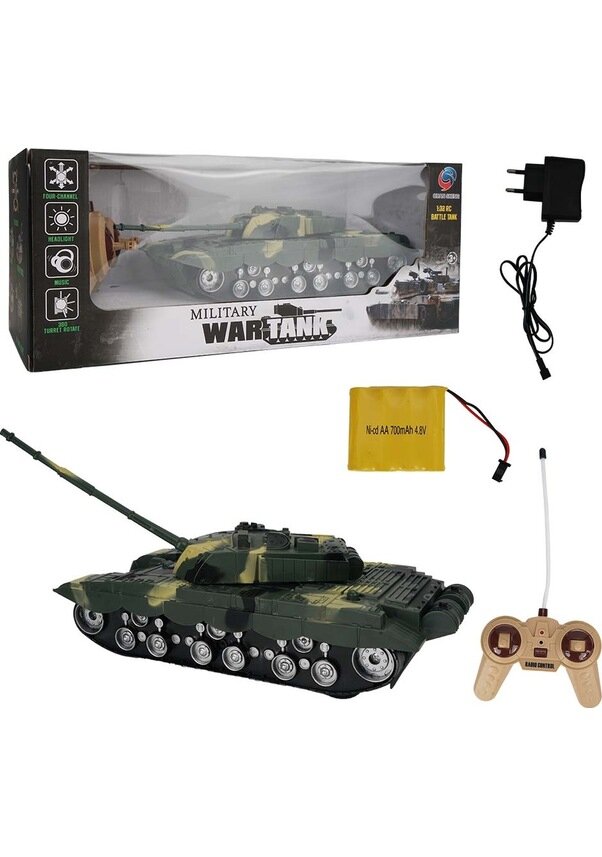 Радиоуправляемый танк Mofun 369, масштаб 1:32, четыре направления, зелёный