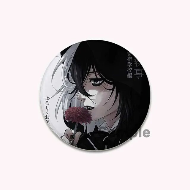 32/44/58 мм аниме значки черного Батлера броши для шляпы заколки на лацкан мягкая пуговица булавка украшение подарки