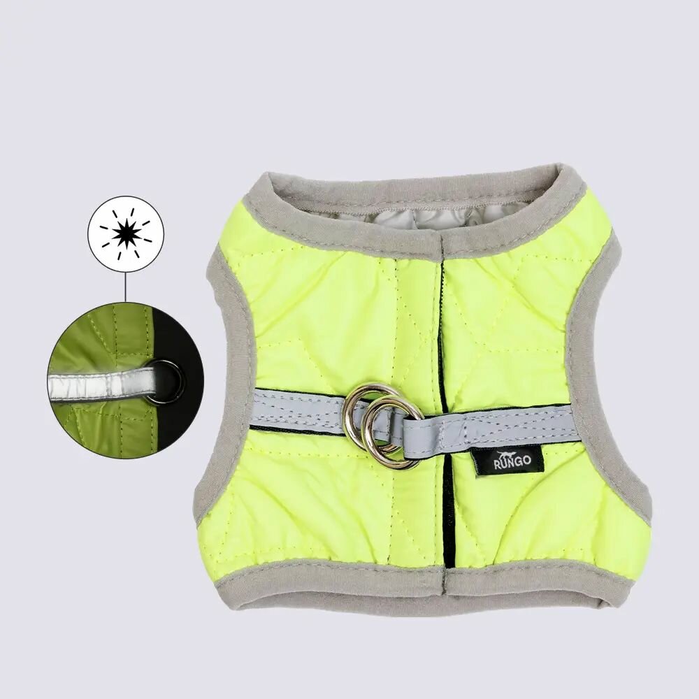 Rungo Шлейка-жилетка для собак Comfort, M, обхват груди 32-35 см, салатовый