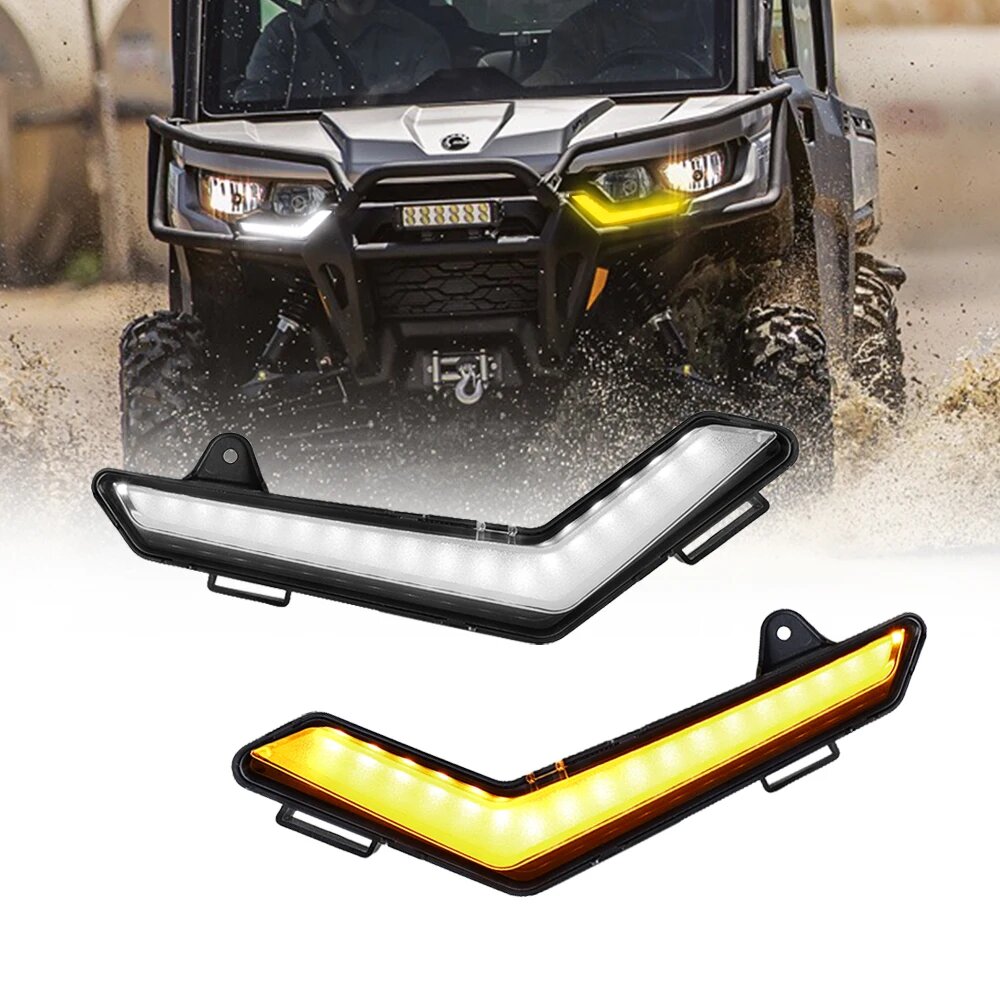 ATV светодиодный указатели поворота передний сигнал поворота для Can-Am Defender 2020 + Defender Max 2020 + Commander 2021