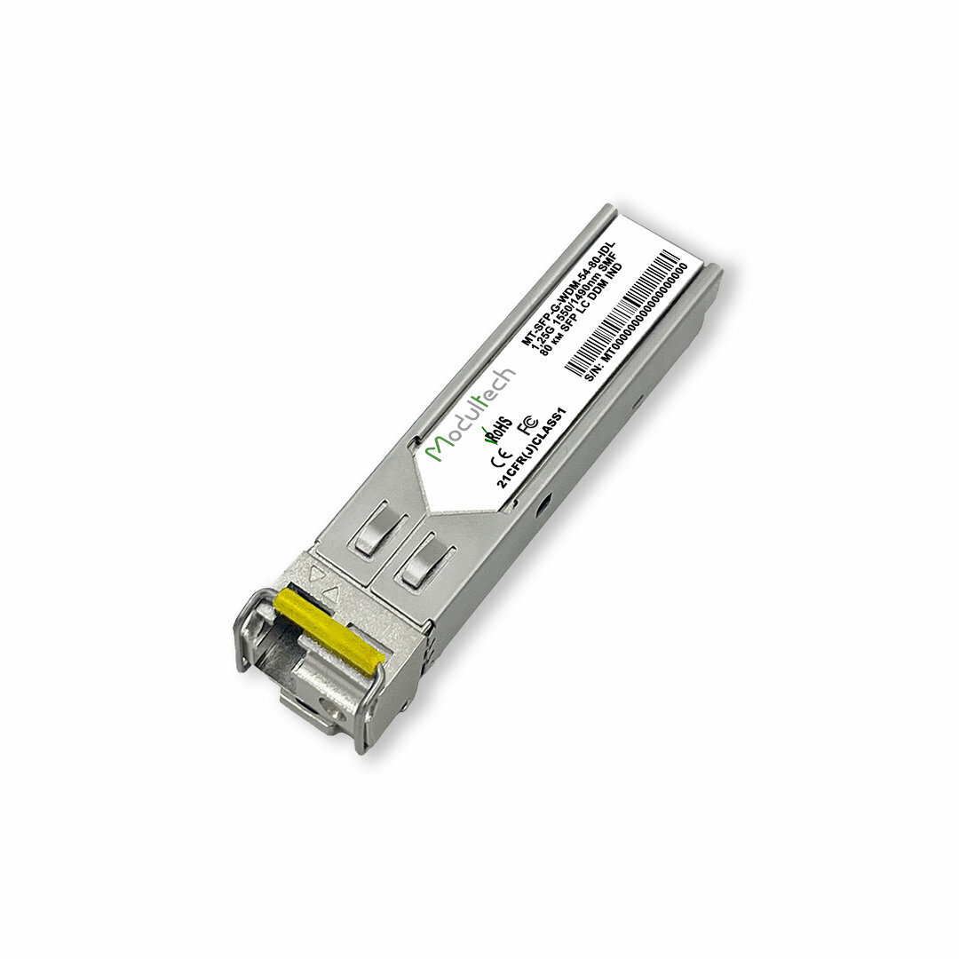 Модуль SFP WDM 1,25 Гбит/с, 120 км, 1550/1490 нм, SMF, LC