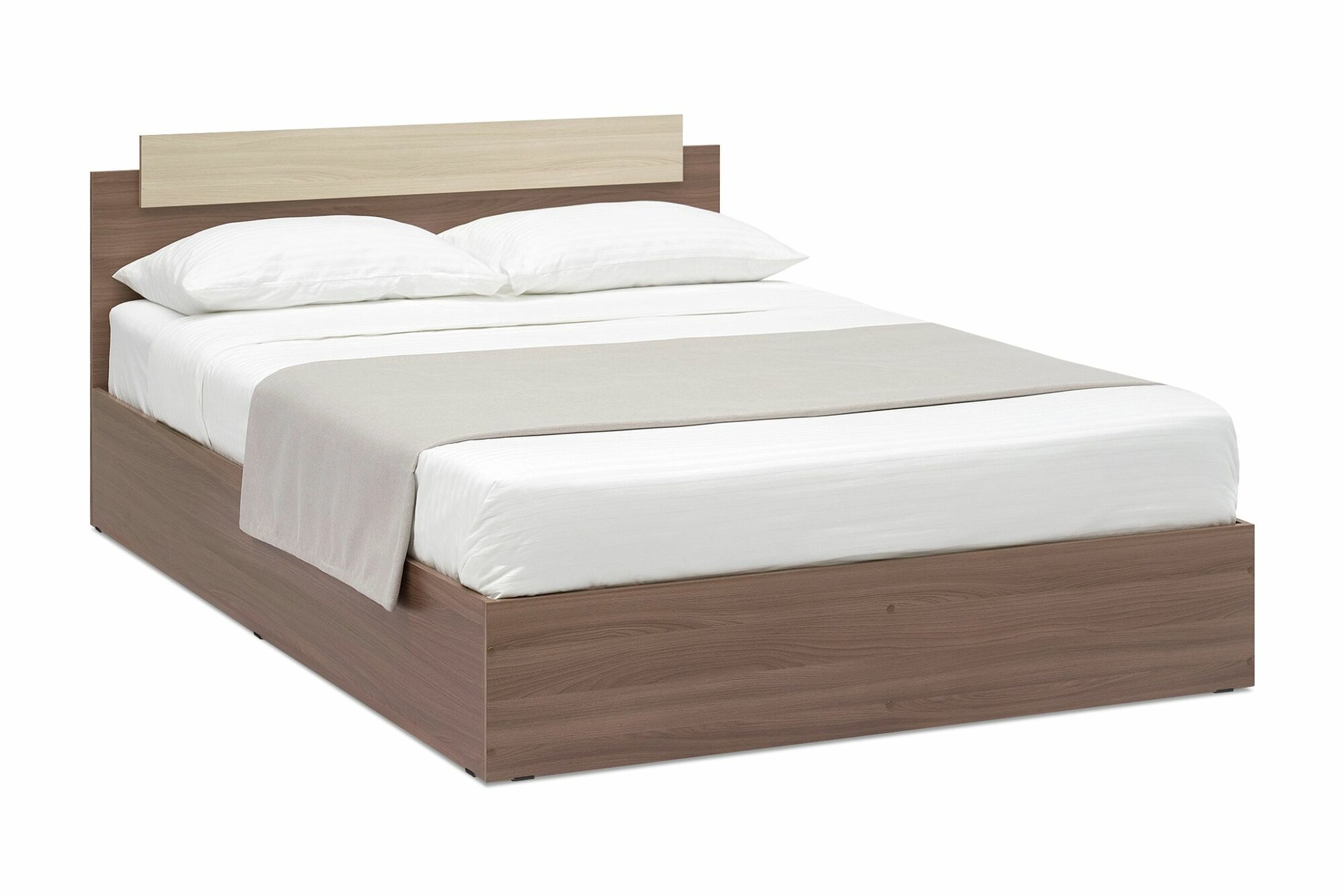 Кровать двухспальная Эко ясень шимо