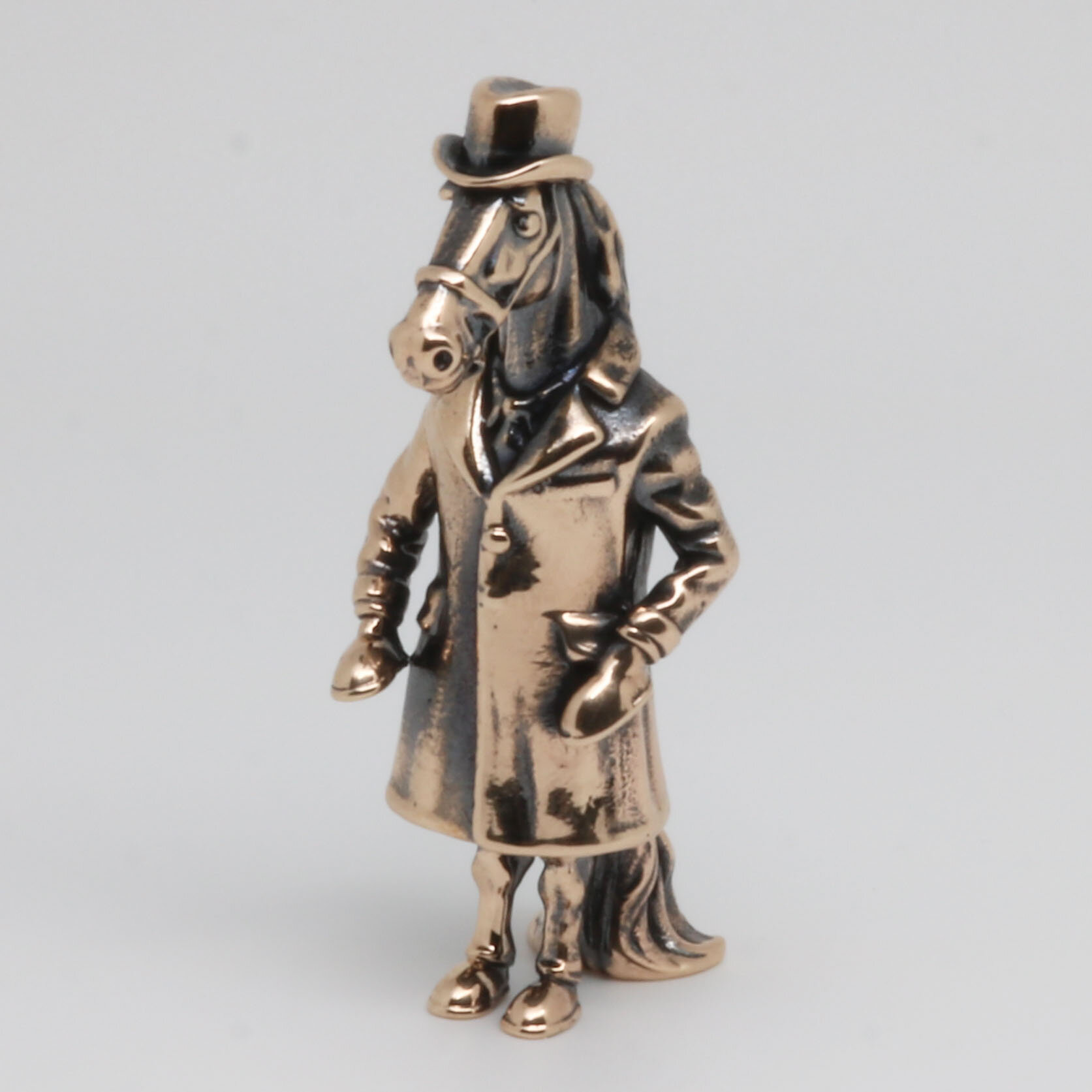 Конь в пальто Фигурка из Бронзы от Рязанской литейной мастерской