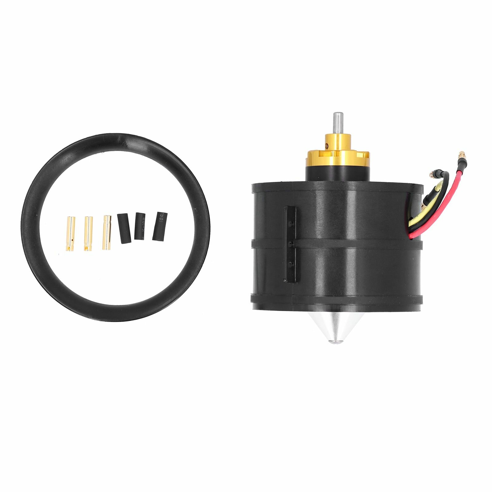 RC 90-мм электрический канальный вентилятор, 12 лопастей, канальный вентилятор с бесщеточным двигателем для радиоуправляемых самолетов Black1550KV