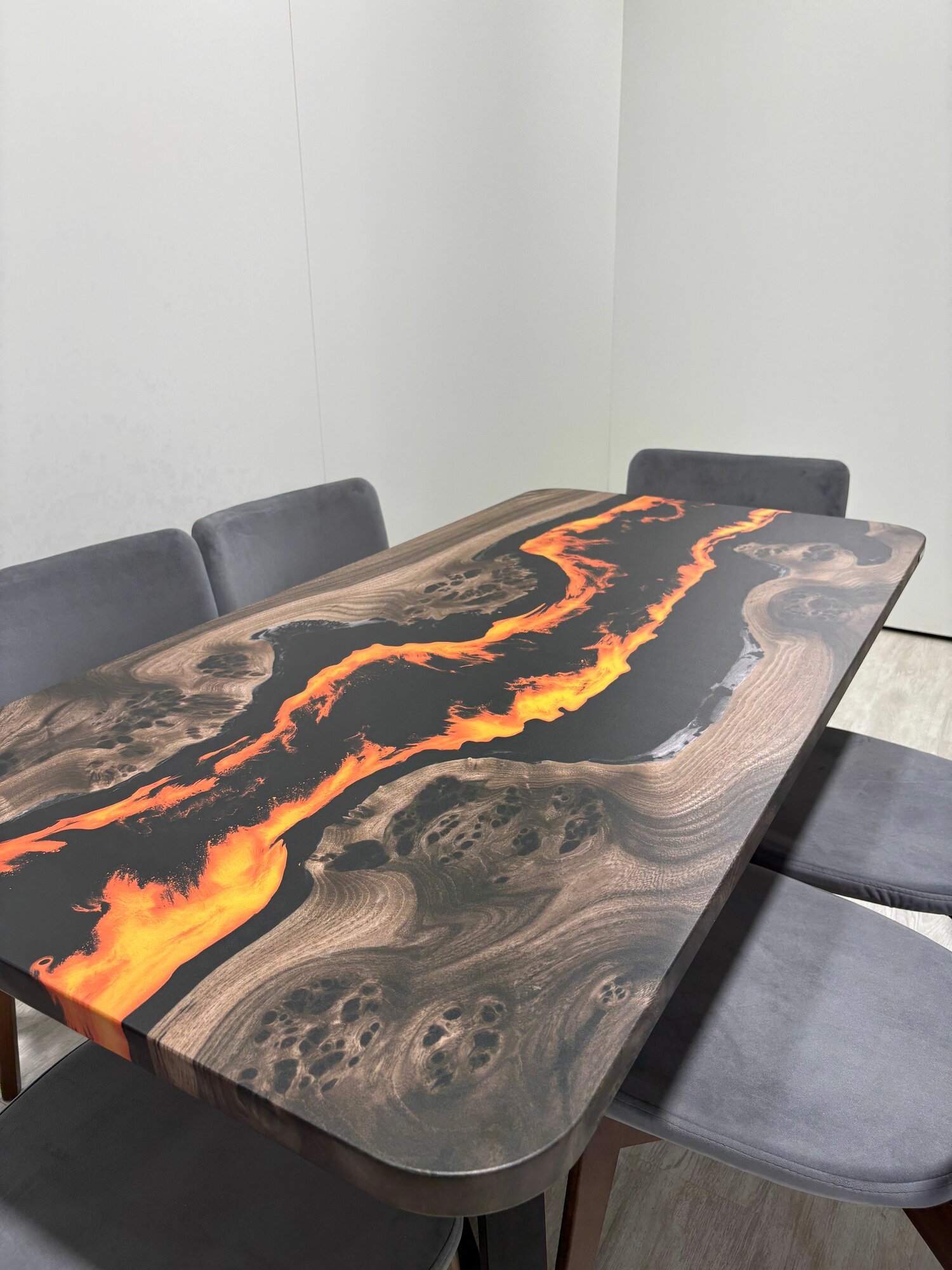 Стол кухонный обеденный прямоугольный дизайнерский лофт THETABLE•RU 120х80 4.11/1.1