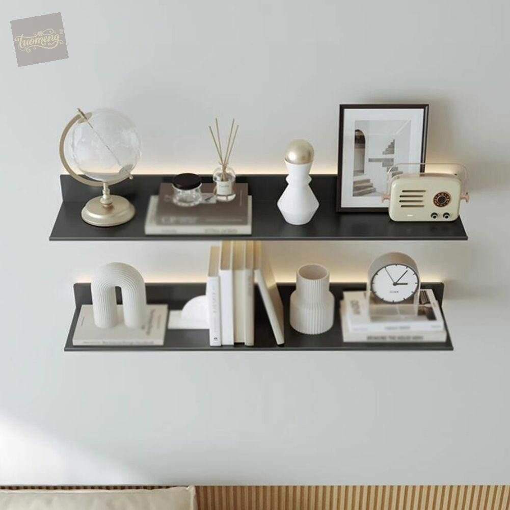 Полка Настенная Прямая Интерьерная, Со светодиодным освещением, 1 Ярусная