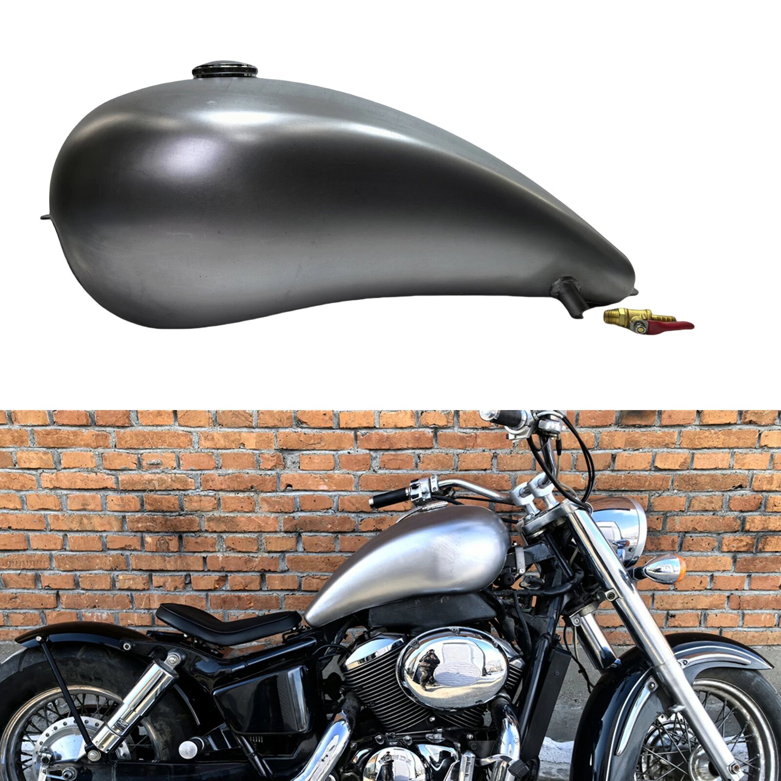 15л мотоциклетный бензиновый топливный бак для HONDA VT750 SHADOW ACE 750 SHADOW 750 1997-2003