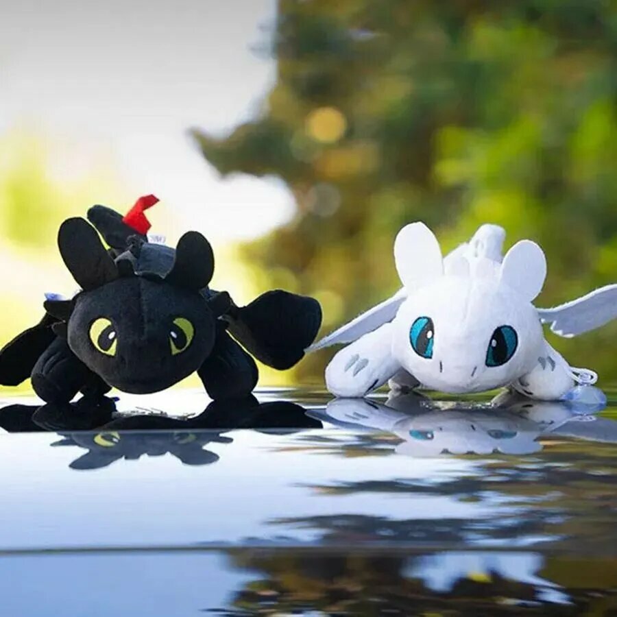 Беззубик, Игрушка в виде дракона, предназначенная для наклеивания на автомобиль/мотоцикл/шлем, декоративная фигурка для автомобиля, которая может двигать крыльями, 35 см