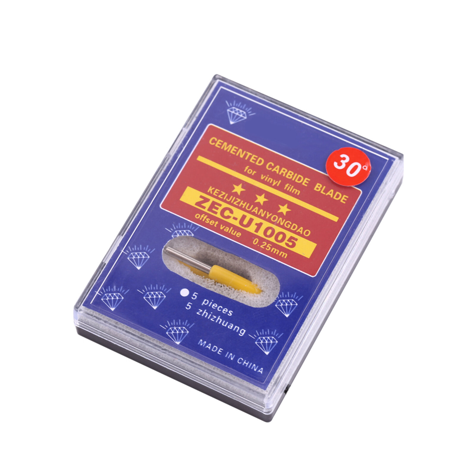 Острый плоттерный нож с углом наклона 30 , лезвие из цементированного карбида для резки винила, высококачественное лезвие для резки винила для точных результатов резки