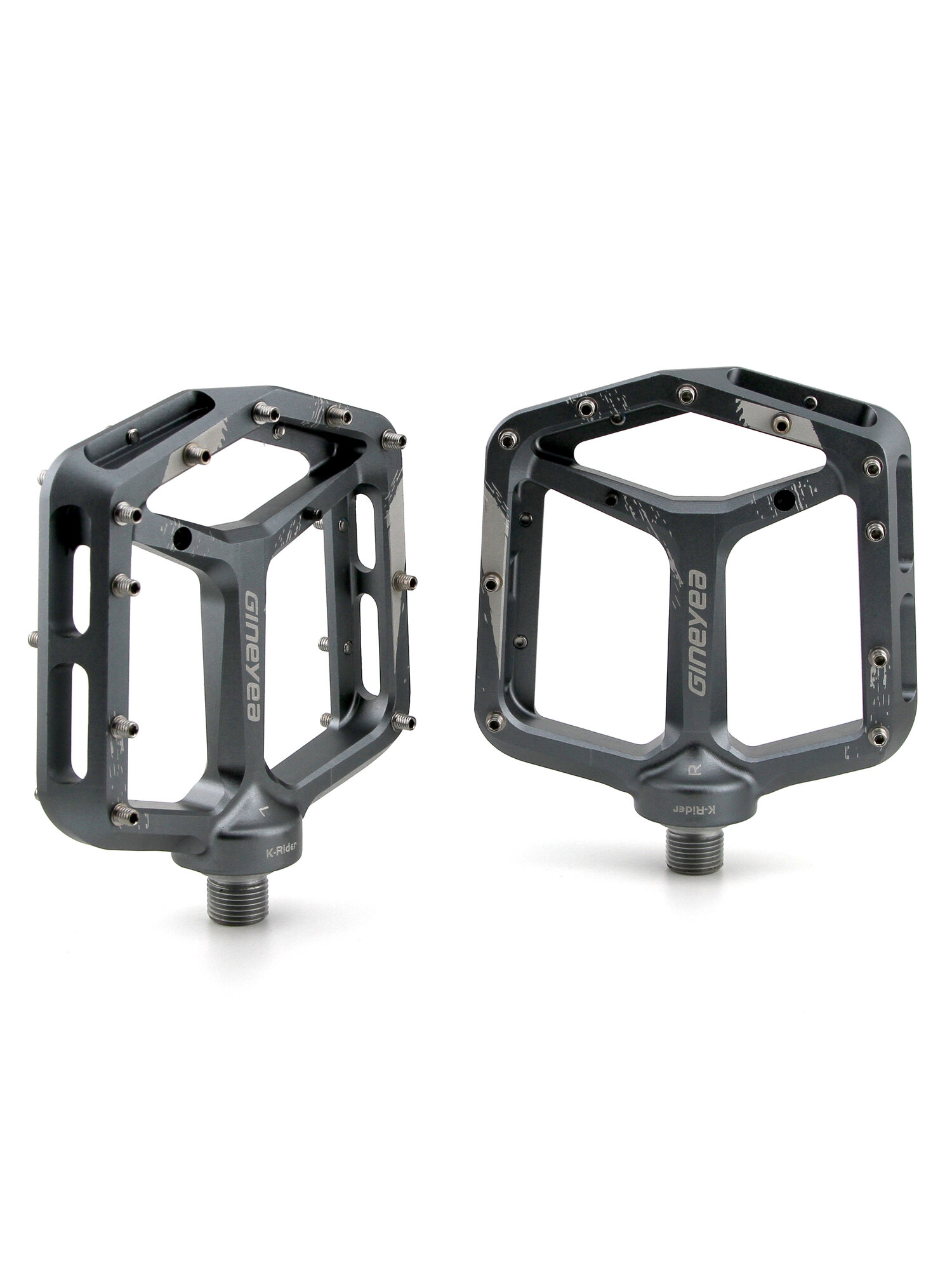 Педали для велосипеда Gineyea C6, размер платформы 106x110 мм, серые