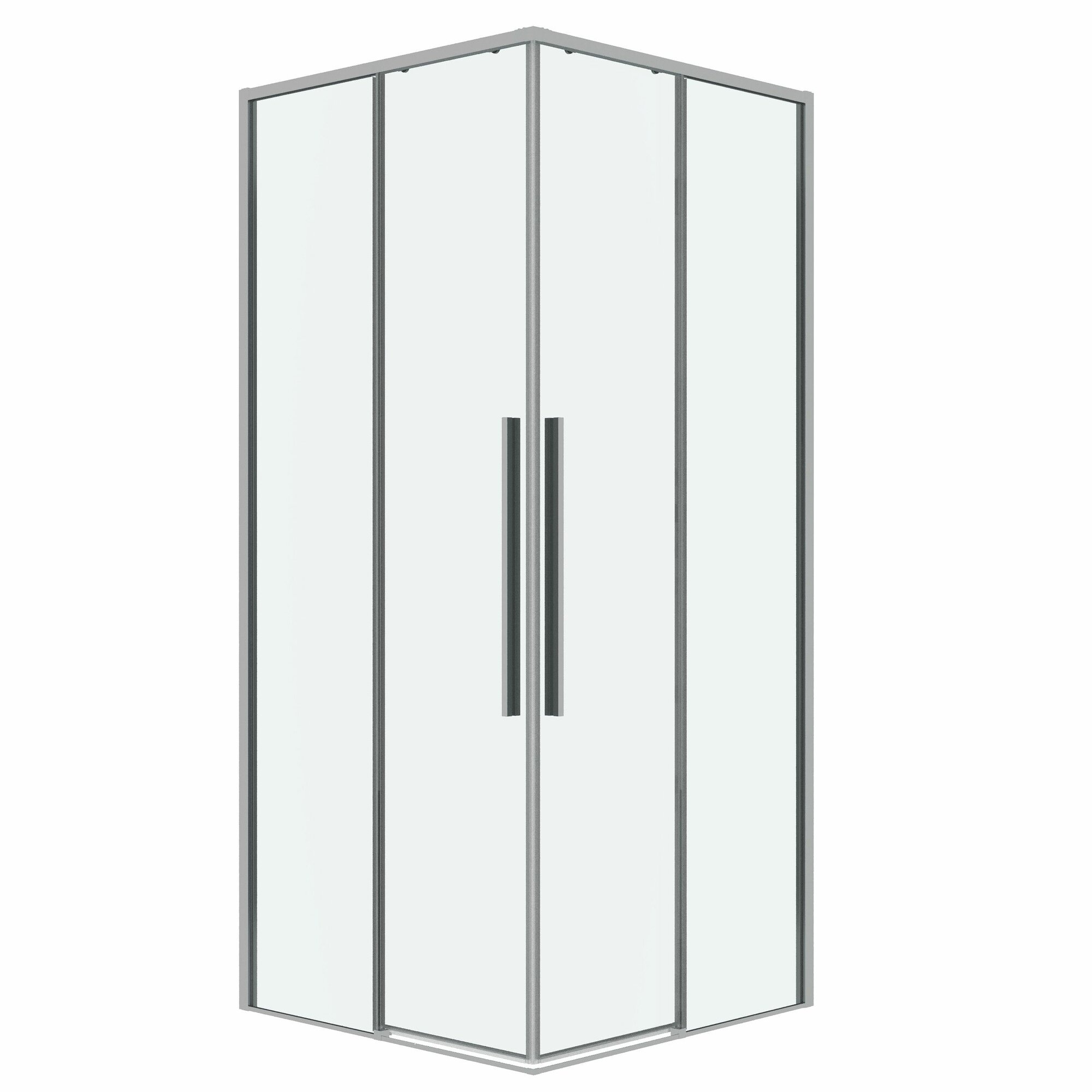 Душевое ограждение Grossman Galaxy 300. K33.01.9090.10.00 (90х90х195) квадрат, раздвижная, хром, стекло прозрачное, 1 место