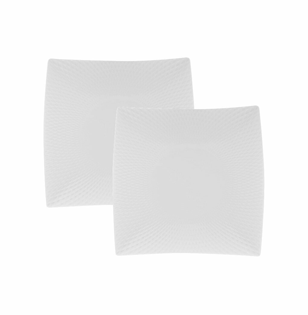 Набор из 2х тарелок квадратных Даймонд 23 см. (Maxwell&Williams)