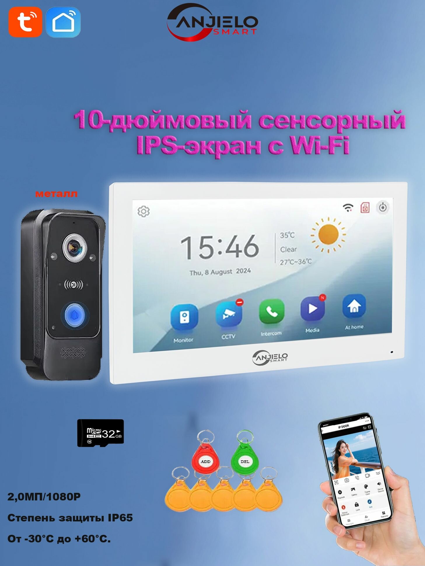 Комплект для установки домофона