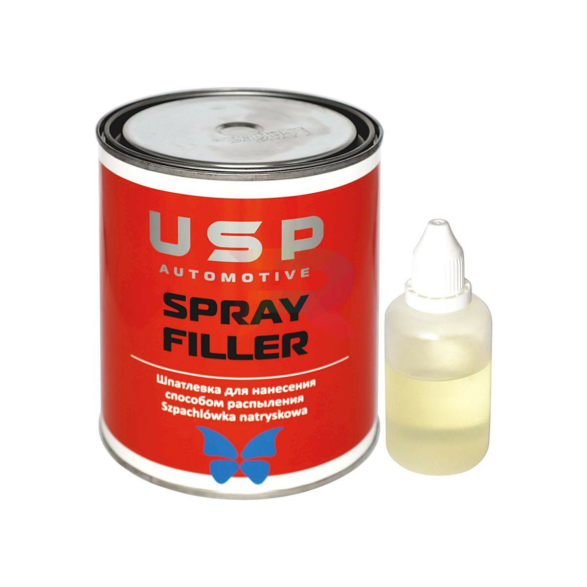 Жидкая распыляемая автомобильная шпатлевка USP Automotive Spray Filler 1,2 кг.