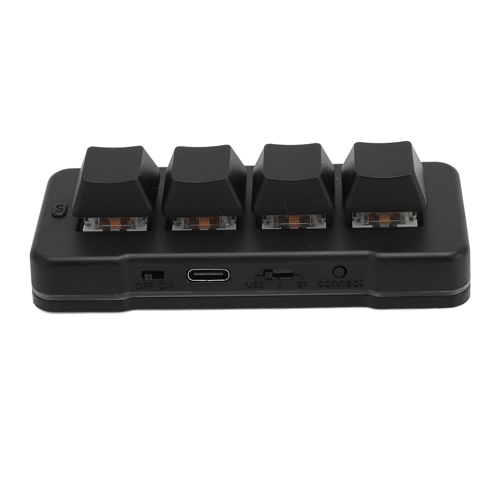 Беспроводная Bluetooth проводная USB 4-клавишная клавиатура механическая игровая клавиатура программируемая макро-клавиатура с подсветкой RGB для телефона компьютера планшета