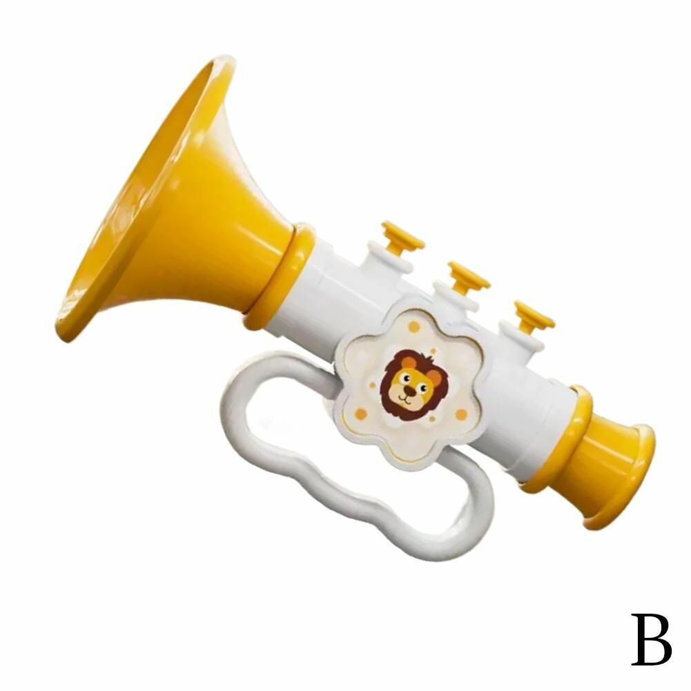 Детская музыкальная игрушка труба "Малыш трубач", музыкальный инструмент для малышей, развитие слухового восприятия, дудка